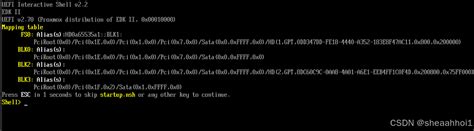 開機自動進入uefi Interactive Shell無法正常開機怎麼辦uefi Interactive Shell V22开机 Csdn博客