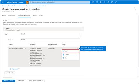 Use A Chaos Experiment Template To Induce An Outage On A Microsoft Entra ID Instance Azure