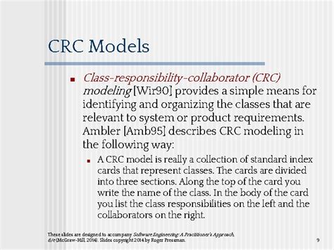 Chapter 10 Requirements Modeling Classbased Methods Slide Set