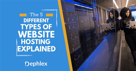 the 5 different types of website hosting explained dephlex creatives