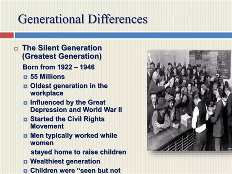 Generational Differences In The Workplace Pptx