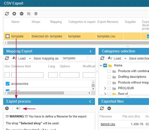 Creating A Csv Template File Prestashop