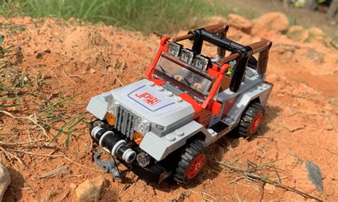 Custom Lego Jurassic Park Jeep New Arrival