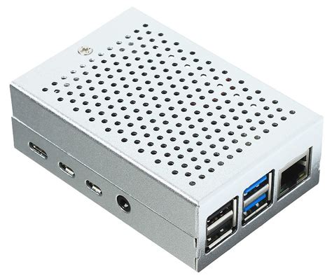 Корпус для Raspberry Pi 4 с вентилятором Lt 4b01 алюминий