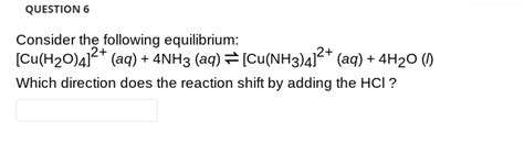 Solved Consider the following equilibrium: | Chegg.com
