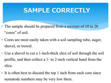 Sampling Techniques For Nematode Assay Pptx