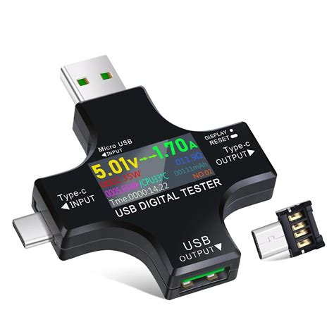 ZORBES Type C Usb Voltmeter Lcd Screen Digital Volt Meter Amphere Meter Plug Go Usb Watt Meter