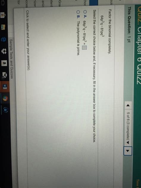 Solved Factor The Four Term Polynomial By Grouping 2x2