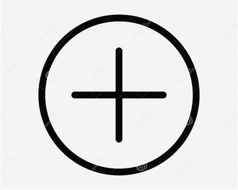 Positive Terminal Plus Add Addition Math Round Circle Mathematics Sum Button Cross First Aid