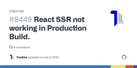 React Ssr Not Working In Production Build · Issue 8449 · Vitejsvite