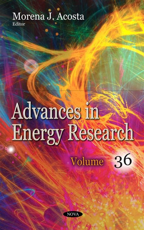 Advances In Energy Research Volume Nova Science Publishers