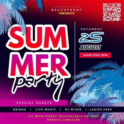 Summer Bash Template Postermywall