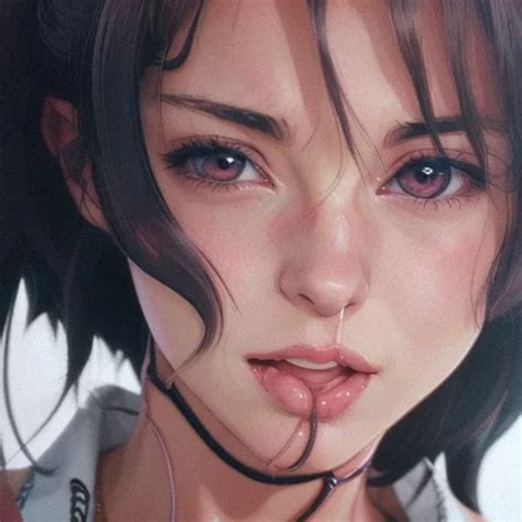 Anime Biting Lip Girl Artistic Imagery Free Ai Art Generator