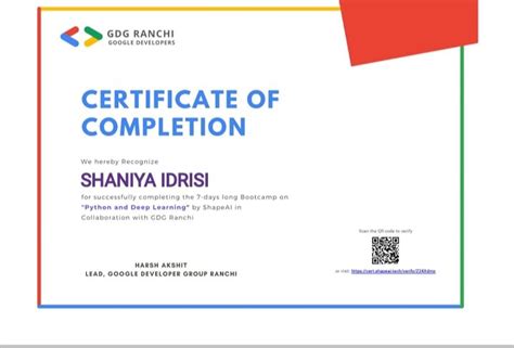 Shaniya Idrisi On Linkedin Deeplearning Python Training Shapeai Thanks