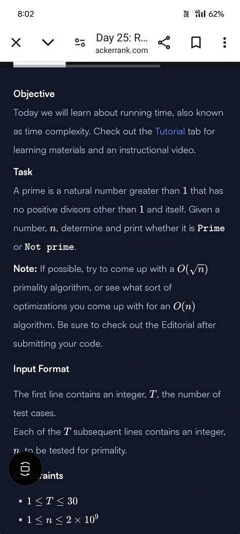manoj m on linkedin day29 hackerrank problem 30days