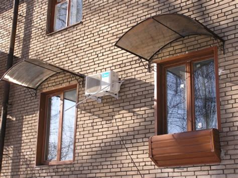 Козырек над окном от дождя — OknaForLife.ru