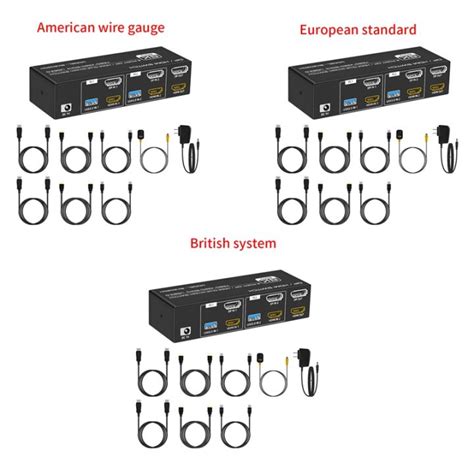8k 60hz Dp Compatible Kvm Switch Usb 30 2 Monitors 2 Computers Kvm