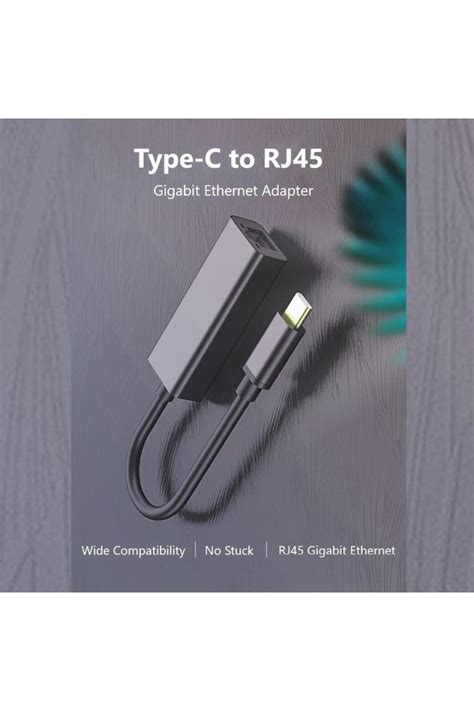 Type C To Rj45 2 5g 10 100 1000 Gigabayte Ethernet Çevirici Dönüştürücü Alüminyum Kasa Adaptör