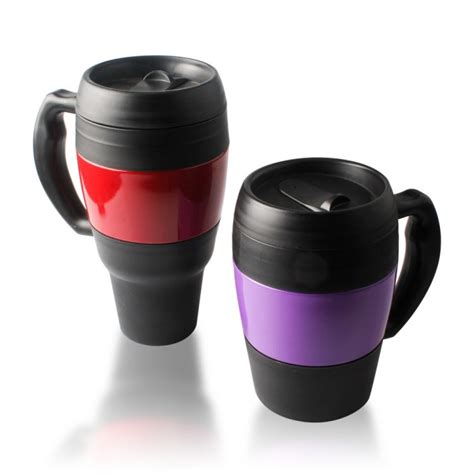 Plastic Travel Coffee Mugs With Lids And Handles United Plastics