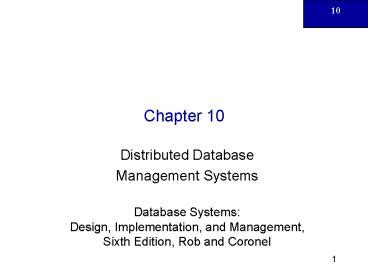 Distributed Database Presentation Free To View
