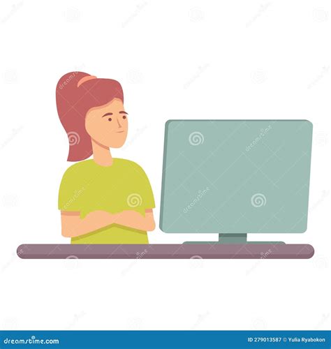 Project Programming Icon Cartoon Vector Computer Science Stock Vector