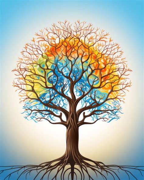 Premium AI Image An Illustration Of A Tree With Roots And Leaves