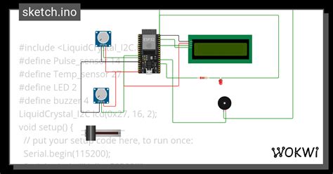 Health Monitoring System Nm Wokwi Esp32 Stm32 Arduino Simulator