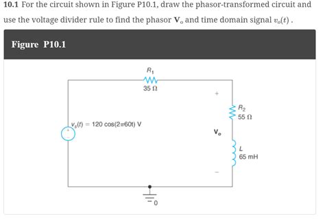 Solved 101 For The Circuit Shown In Figure P101 Draw The