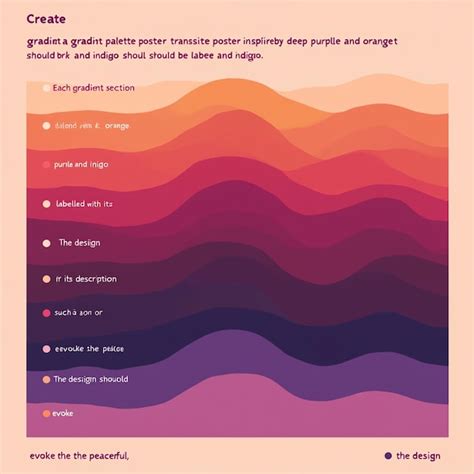 Sunset Gradient Poster Premium Ai Generated Image