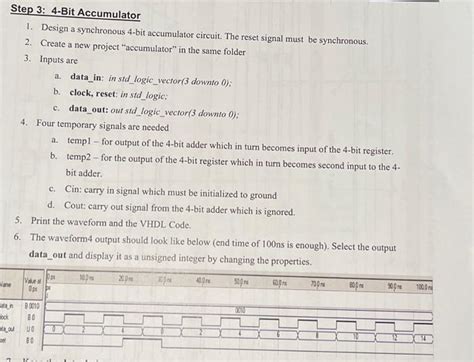 Step 3 4 Bit Accumulator 1 Design A Synchronous