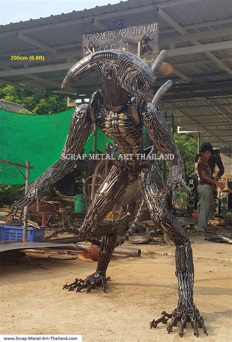 Life Size Alien Replica Statue At Sofia Goldman Blog