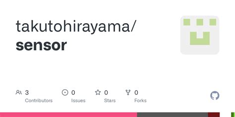 Github Takutohirayamasensor