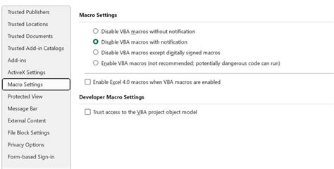 Microsoft Excel How To Enable And Disable Macros