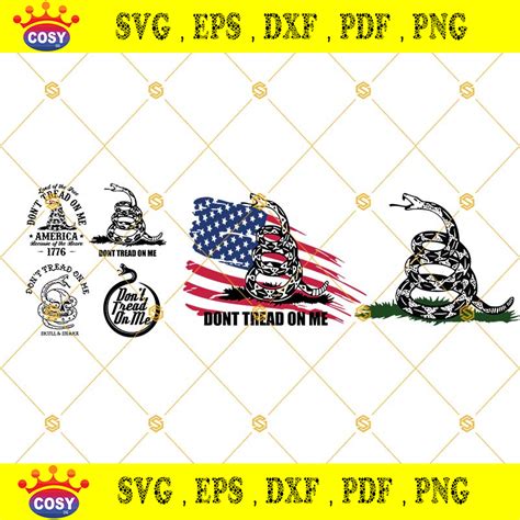 Don T Tread On Me Svg Eps Png Dxf Cricut Silhouette Cameo Dont Tread On Me Bundle Svg