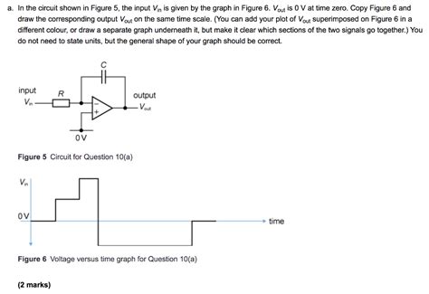 Solved A In The Circuit Shown In Figure 5 The Input Vin Is