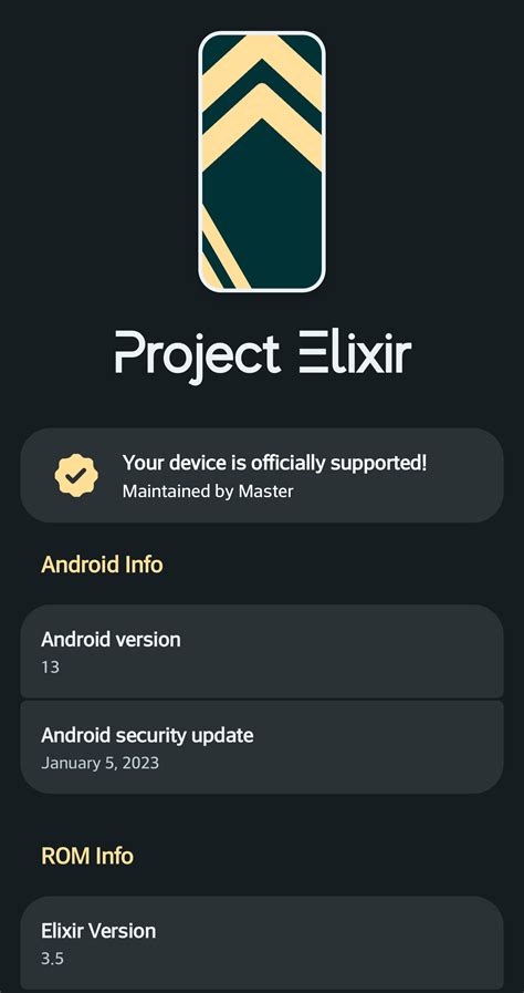 [project elixir 3 5] rom is awesome everything is buttery smooth and