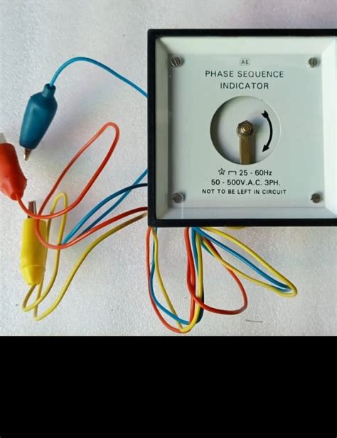 White Hand Held Ae Phase Sequence Indicator Model Name Number Psi 96