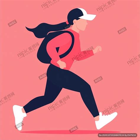 Ai创作图扁平风运动 运动人物扁平插画 健身晨跑人物插画 扁平运动系类插画 运动ui扁平风海报 简洁运动插画 跑步插画 奔跑插画 跑步休闲健身