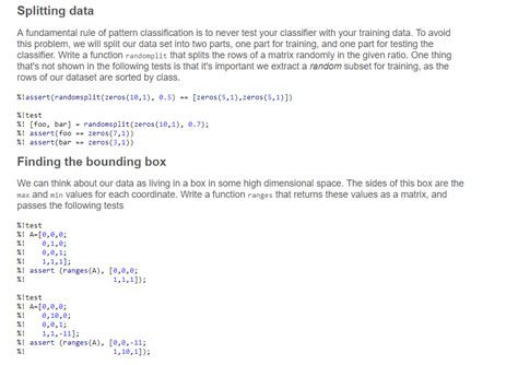 solved programming in octave or matlab the files just have