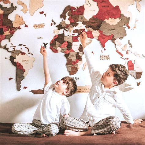 3d Wooden World Map Fusion ‣ Enjoy The Wood ‣ Order Now