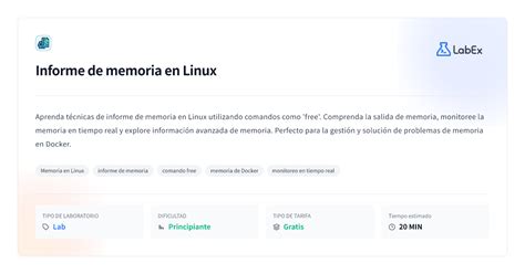 Informe De Memoria En Linux Labex
