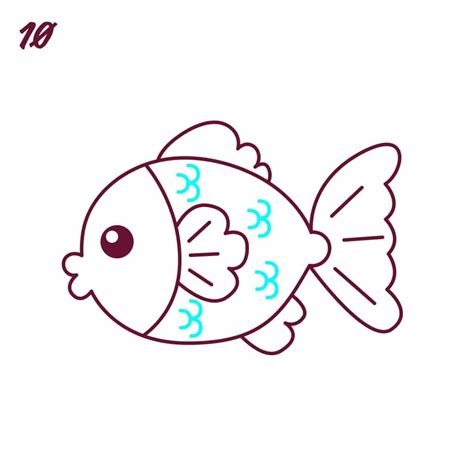 Fish Drawing Easy Cute At Sharon Park Blog
