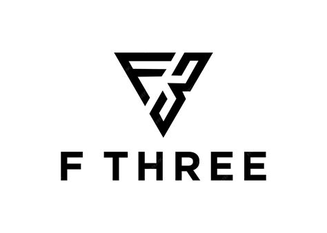 Premium Vector F Three Logo Design Vector Illustration