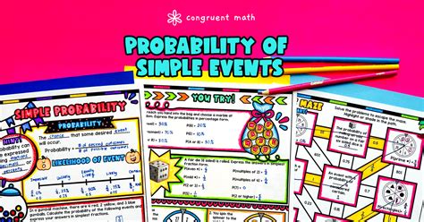 Probability Of Simple Events Congruent Math