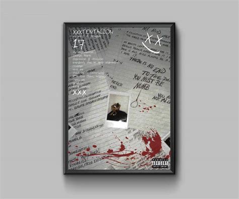 Xxxtentacion 17 Album Cover Poster Canvas Wall Art Print Poster