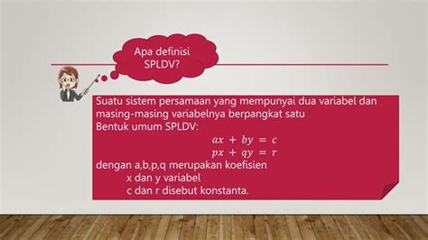 Sistem Persamaan Linear Tiga Variabel Pptx