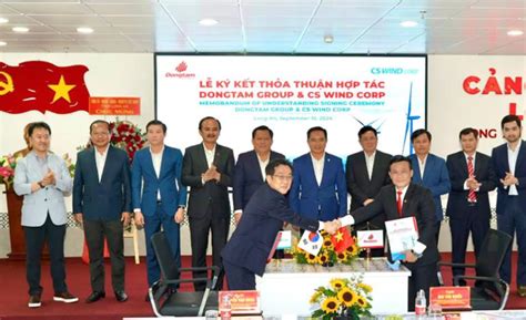 Dong Tam Group And Cs Wind Partner For Large Scale Wind Power Factory