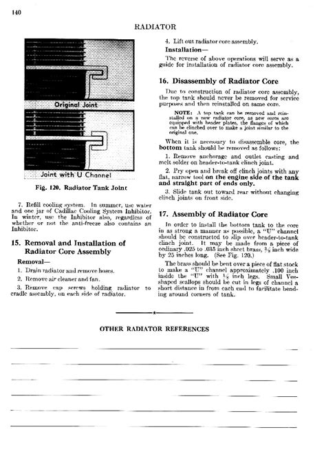 1947 Cadillac Shop Manual Radiator Page 4 Of 4