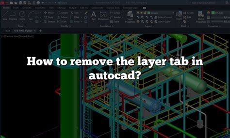 How To Remove The Layer Tab In Autocad
