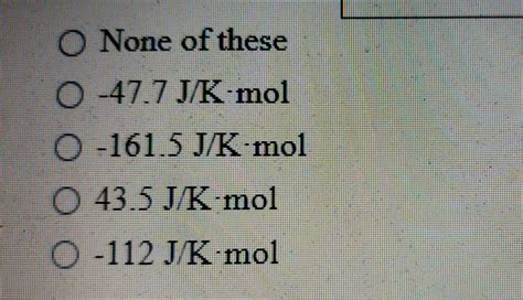 solved calculate the asº for the following reaction using